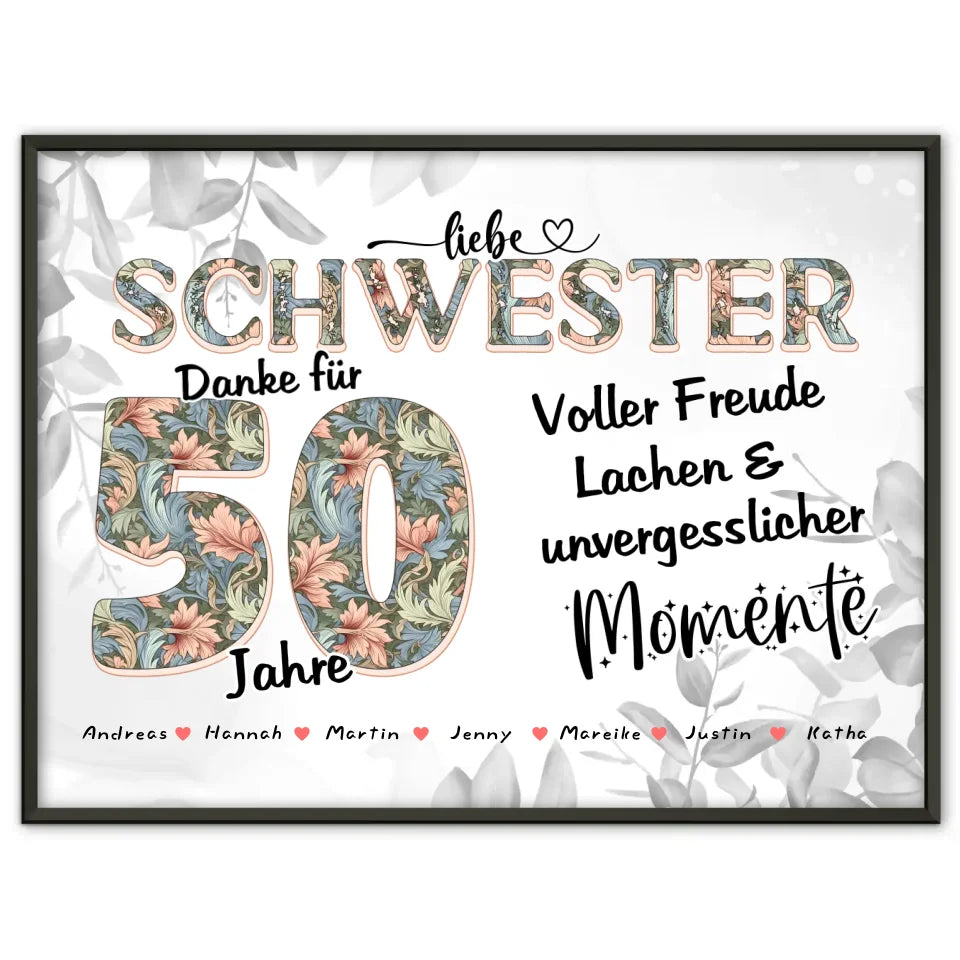 Elegantes Geschenk Zum 40 Geburtstag Schwester Bild