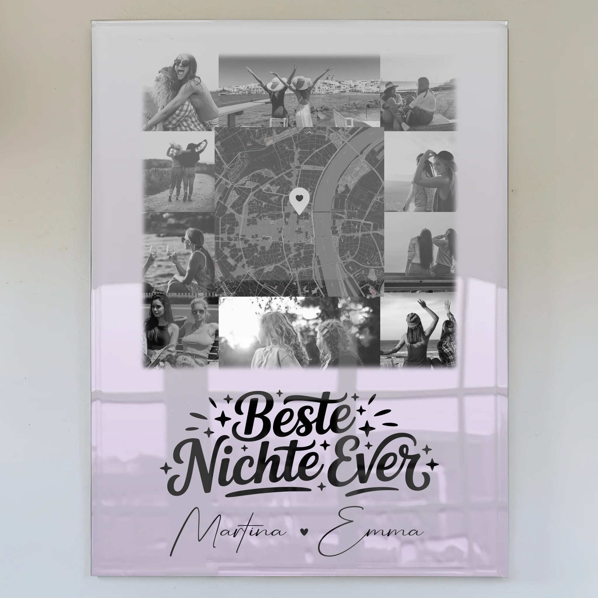 🎁 Personalisiertes Acrylglas Foto mit 10 Bildern & Karte – Das perfekte ...
