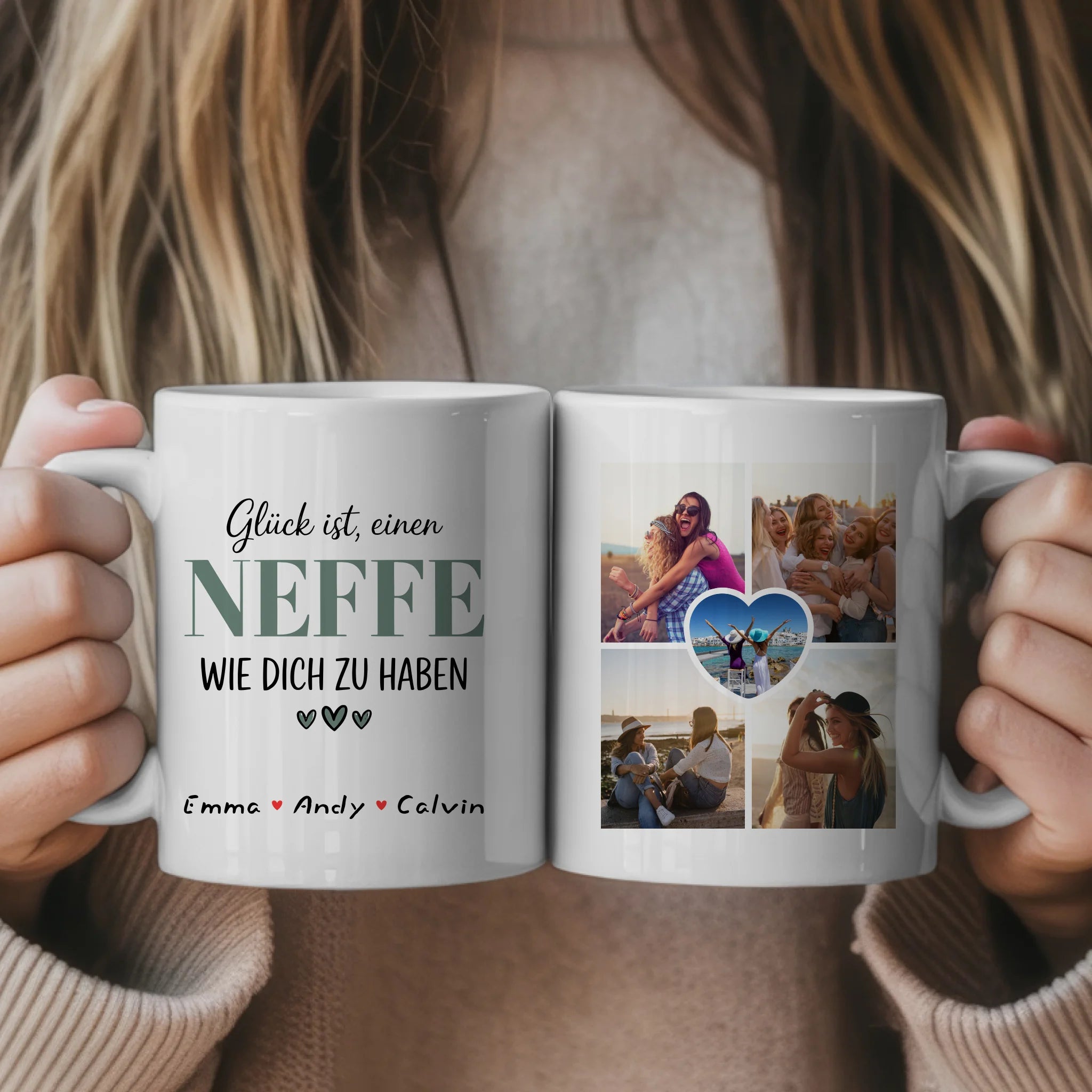🎁 Ausgefallene Tassen mit Namen für Neffe personalisiert mit Foto ...